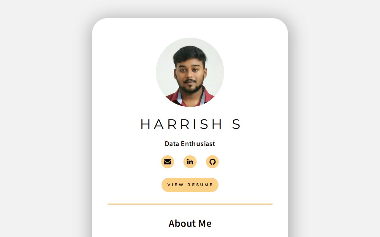 Harrish S | Data Enthusiast